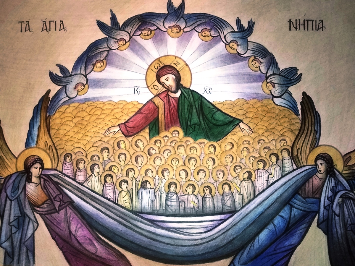 Σχέδια ζωγραφικής για μικρά παιδιά - 46. "Τα Άγια Νήπια" - Ενωμένη ...
