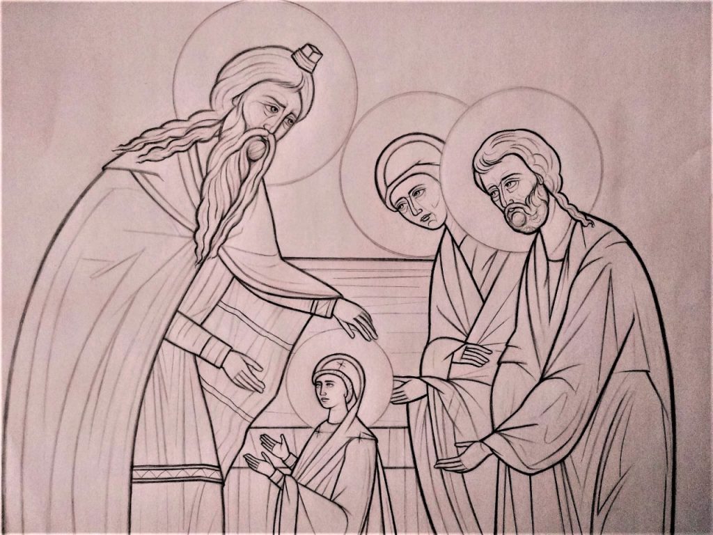 Σχέδια ζωγραφικής για μικρά παιδιά – 75. " Τα Εισόδια της Θεοτόκου ...