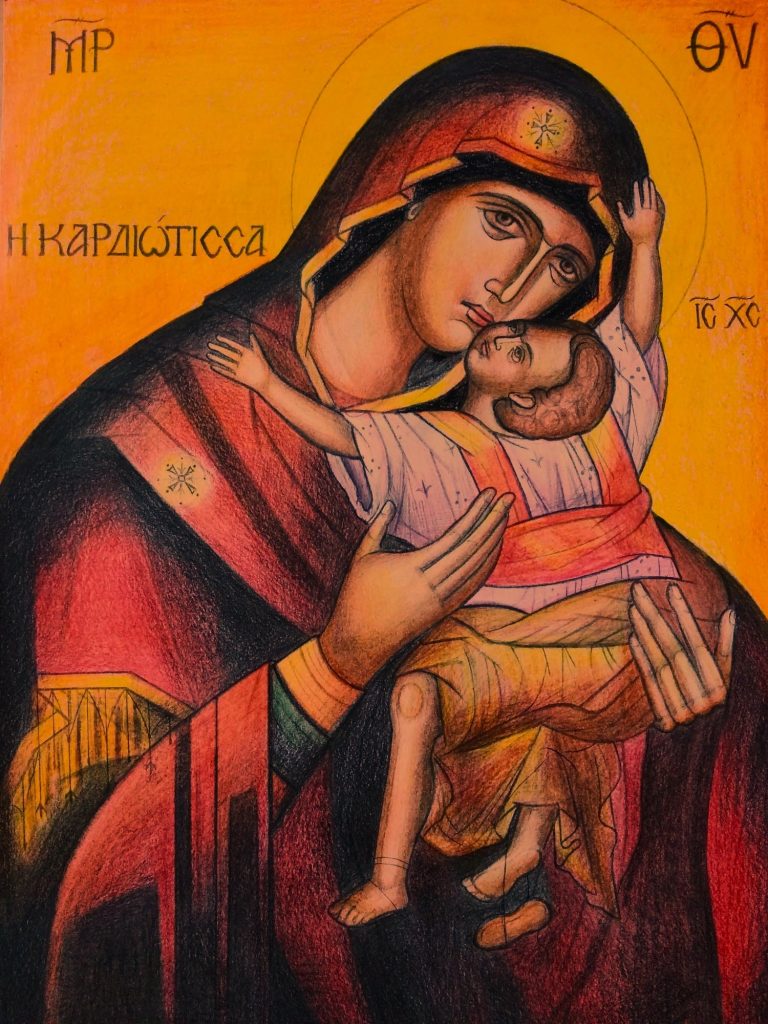 Σχέδια ζωγραφικής για μικρά παιδιά – 90. "Παναγία η Καρδιώτισσα ...
